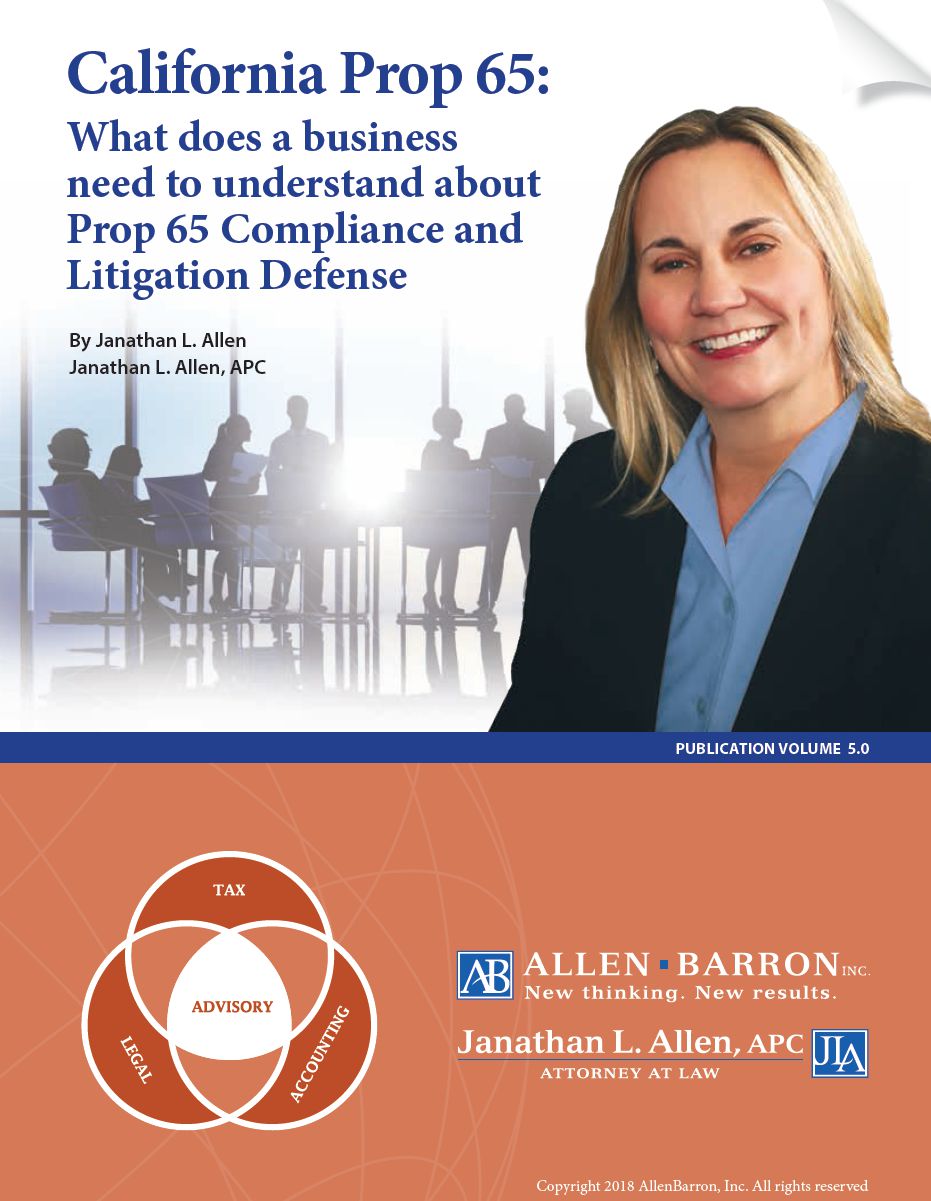 California Prop 65 White Paper - Overview - Compliance - Penalties